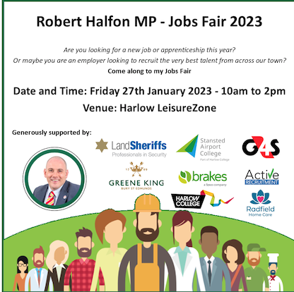 MP Robert Halfon to host Job Fair at Harlow Leisurezone