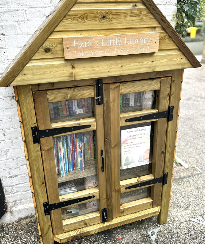 Ezra’s Little Library opens in Harlow Town Park