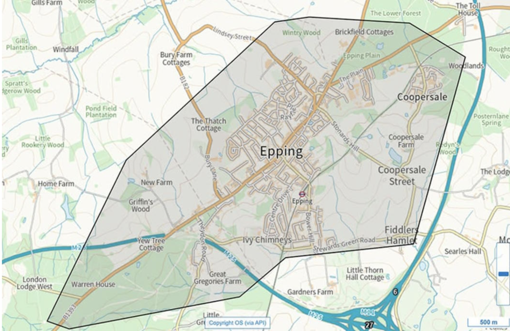 Police put Dispersal Order across Epping on Thursday