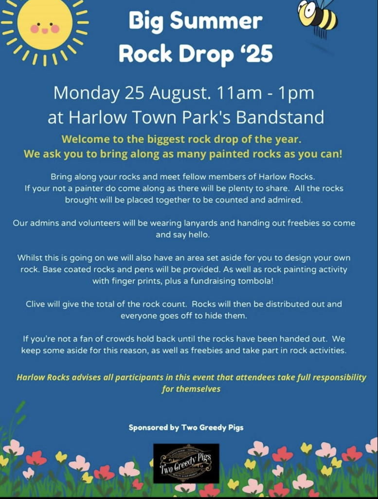 Big Summer Harlow Rock Drop in town park