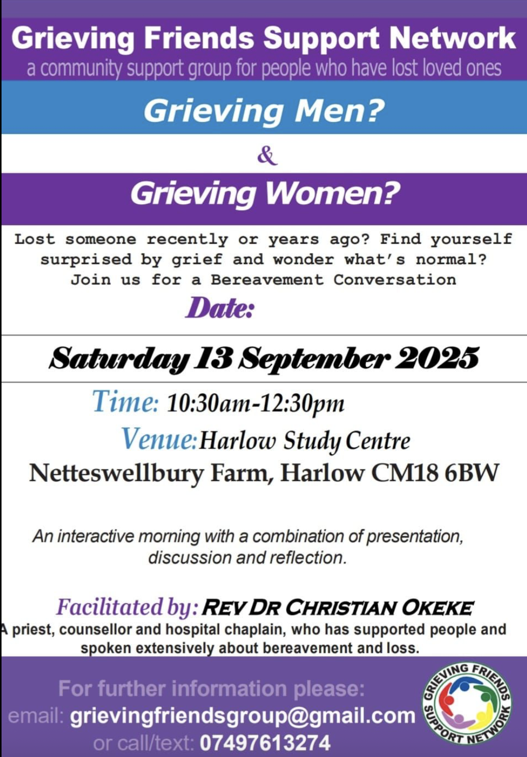 Grieving Friends Support Network meeting