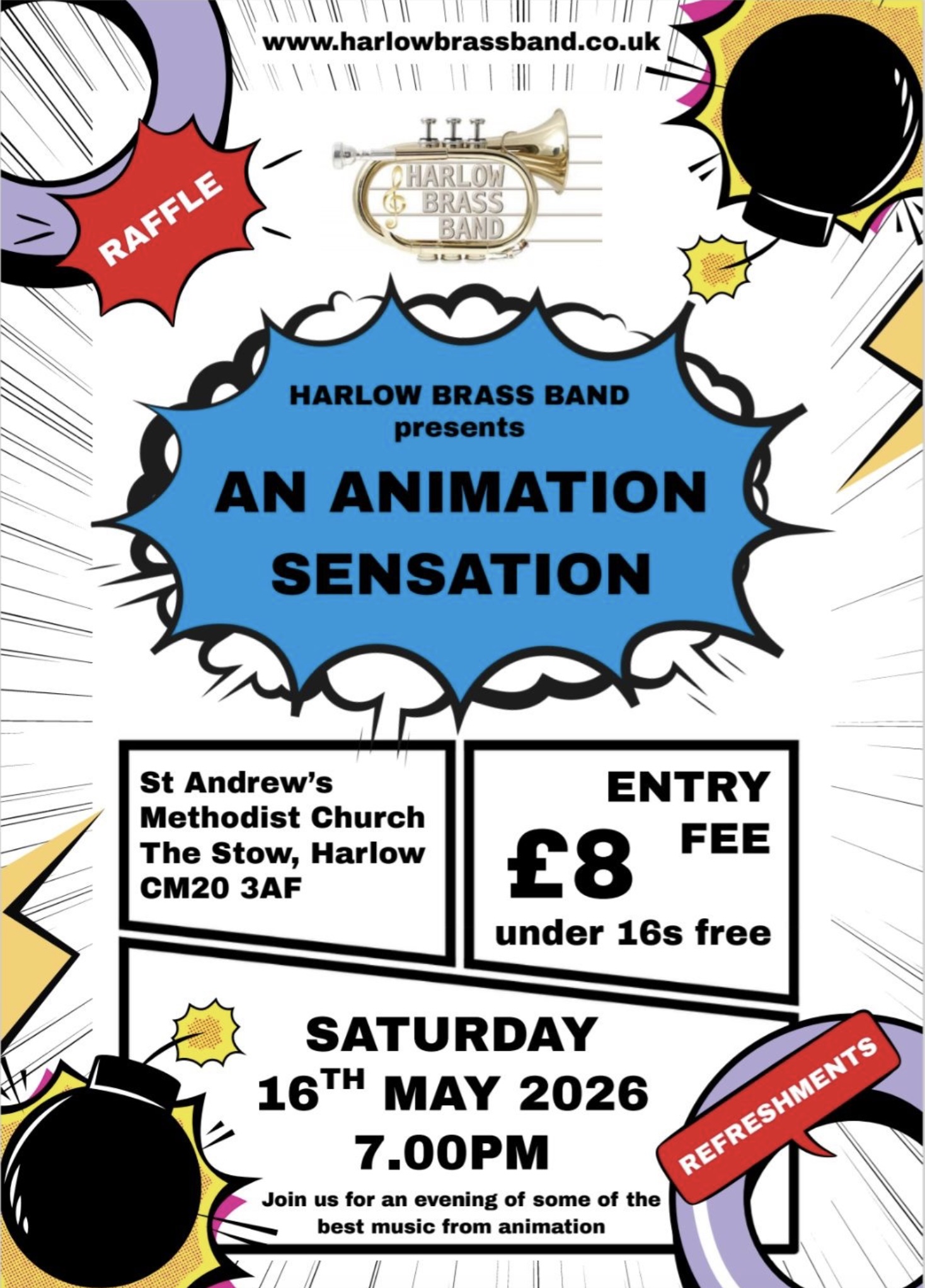 Harlow Brass Band are set to be “An Animation Sensation