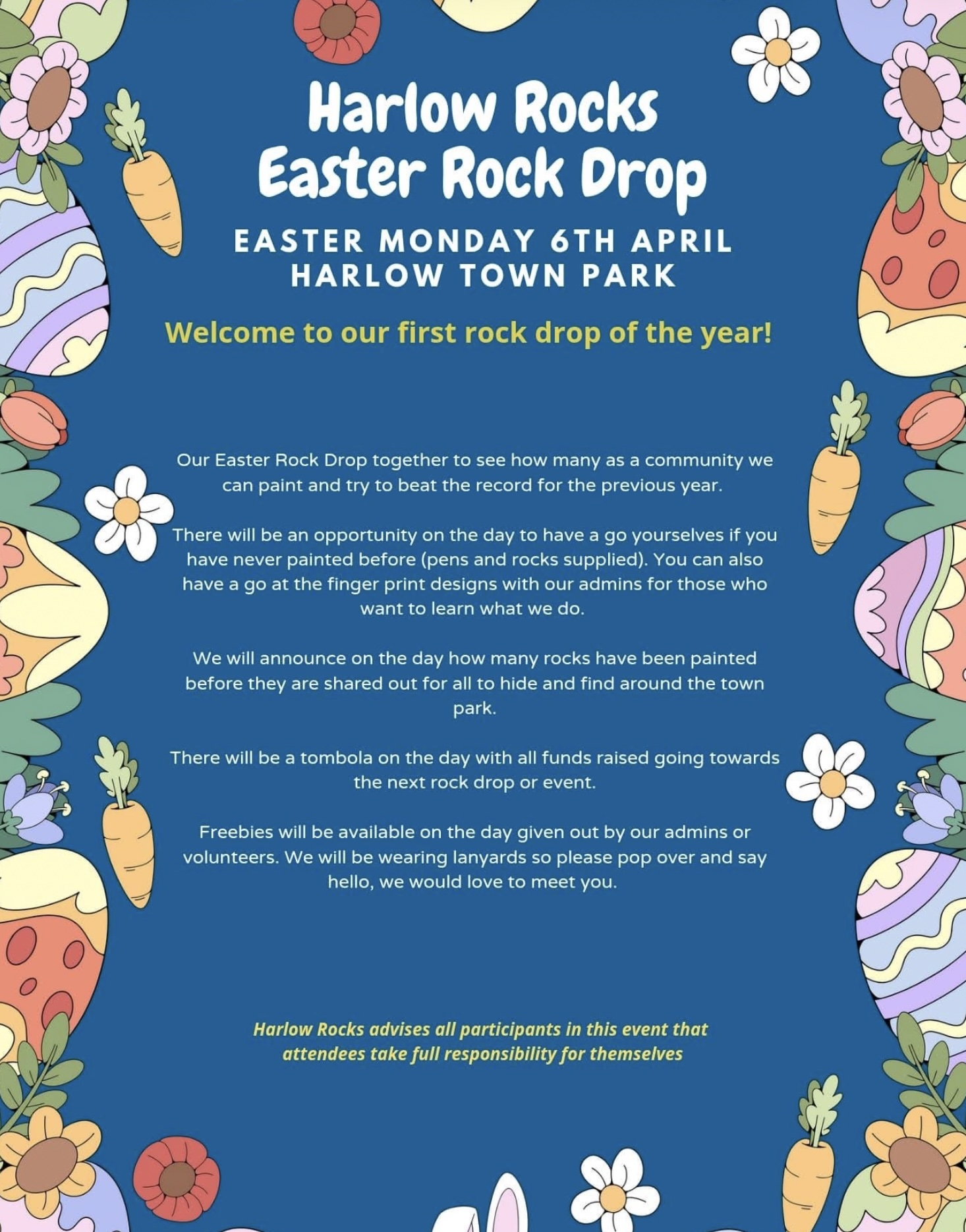 Harlow Rocks Easter Rock Drop
