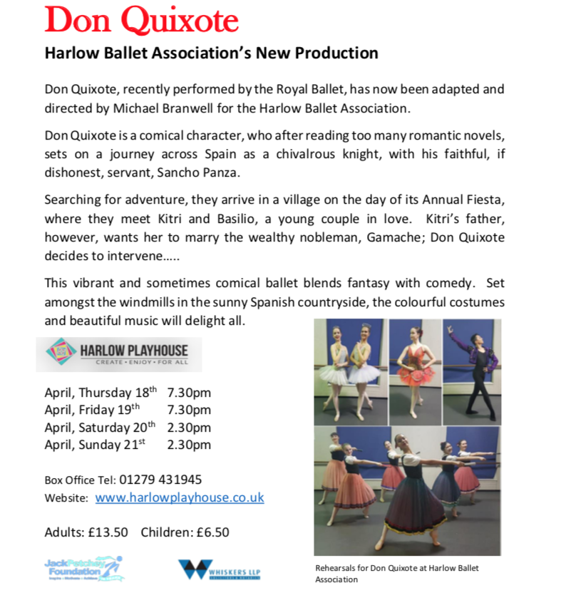 Harlow Ballet set to perform Don Quixote - Your Harlow