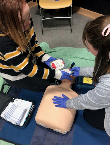School pupils undergo first aid training