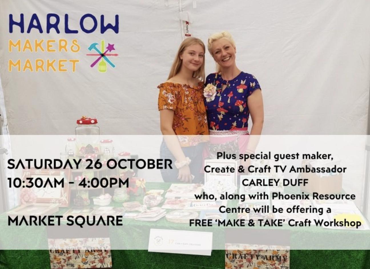 Harlow Makers Market this weekend